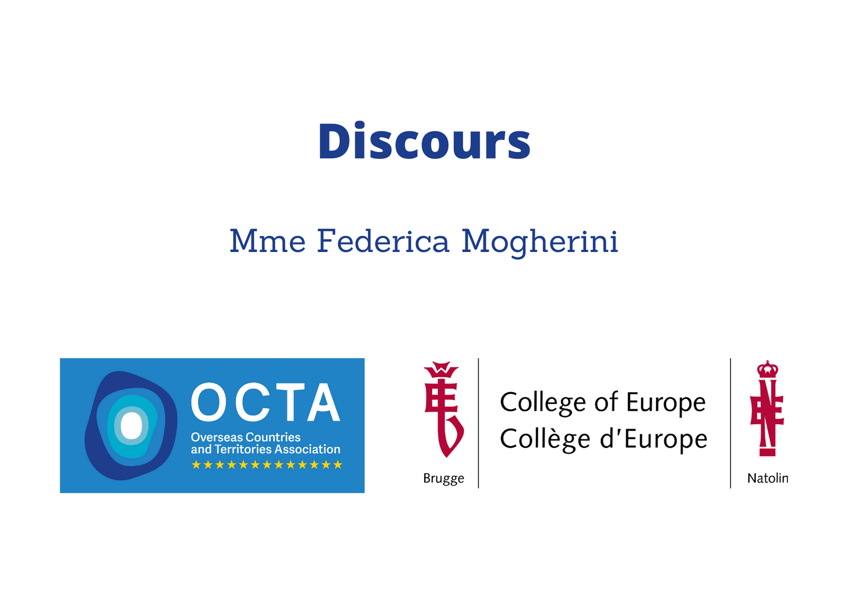 OCTA et le Collège d'Europe - OCTA